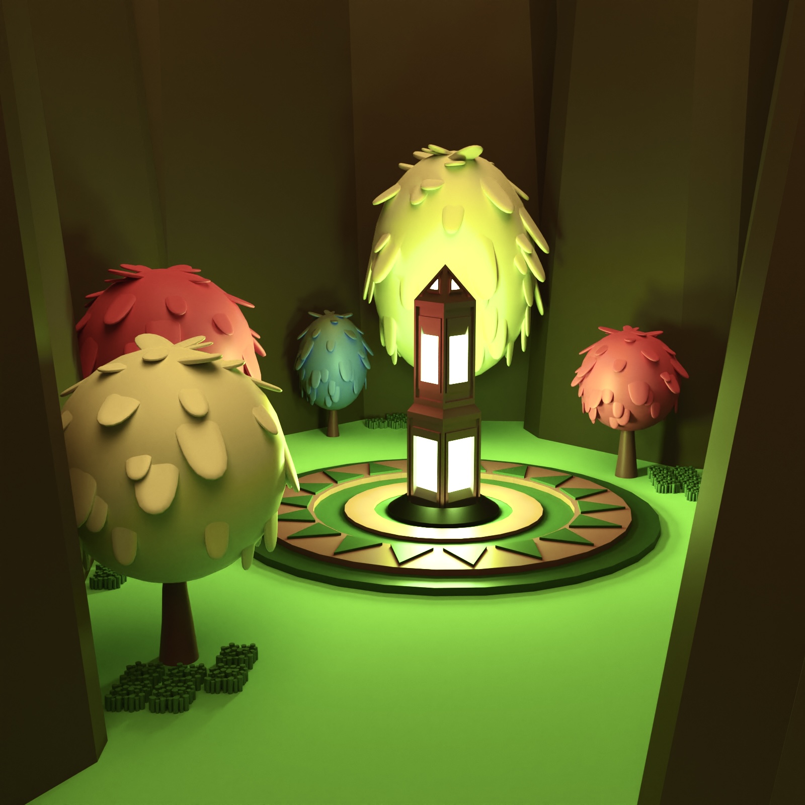 527_flwer-Game Map Pillar